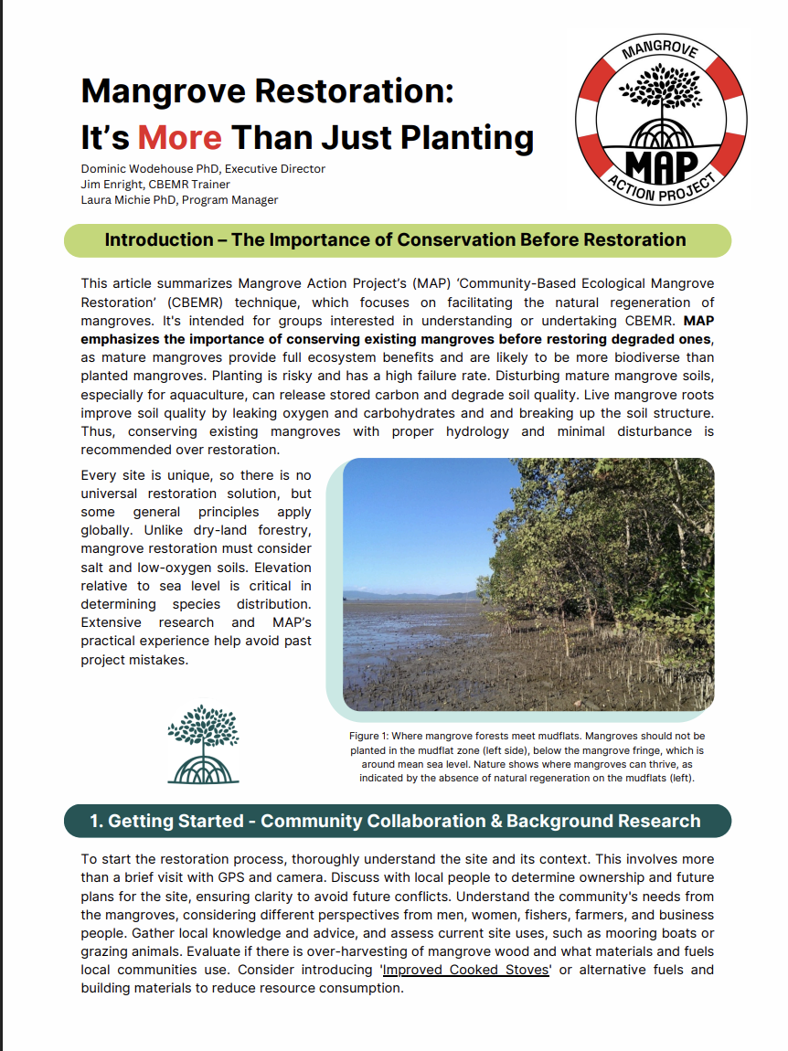 CBEMR Introduction - Mangrove Action Project
